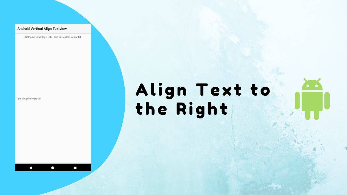 Align Text To The Right Android Vertical TextView Without Programmatically In 2023 Java 