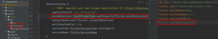Where is flutter.minsdkversion and How to Change it? (2023) - Flutter Service